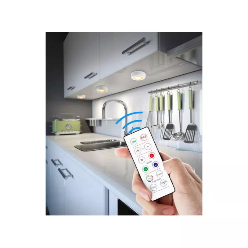 INF LED-kohdevalot - 6 valon ja 2 kaukosäätimen sarja