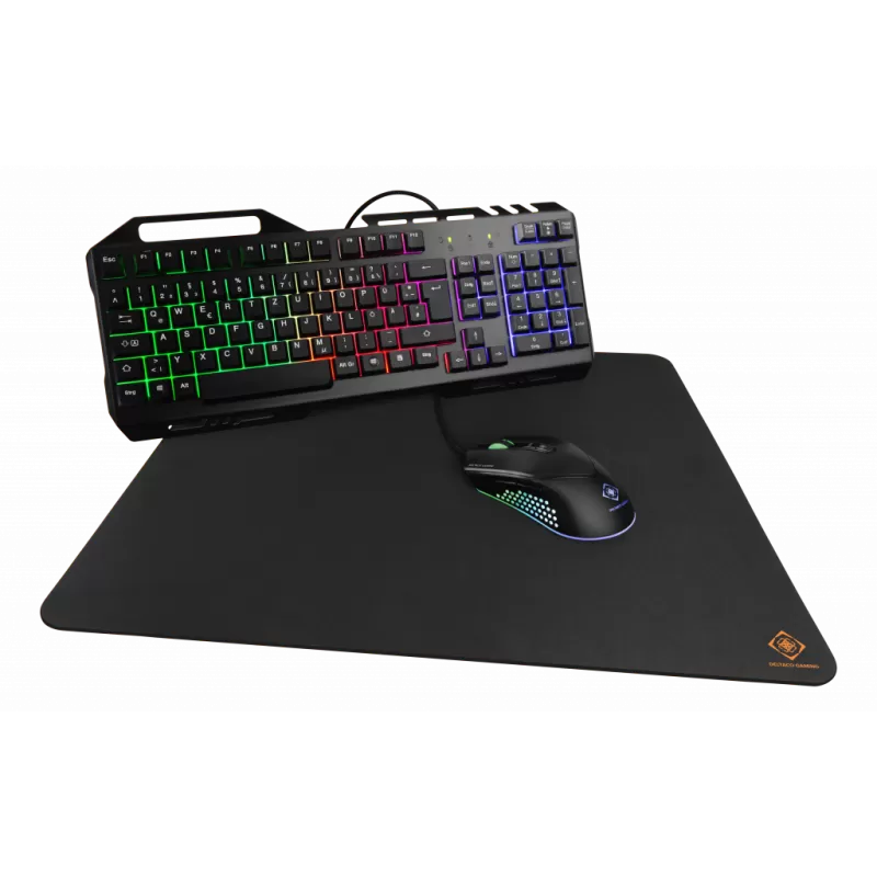 INF 3-In-1 Gaming Gear Kit, RGB keyboard, German Layout